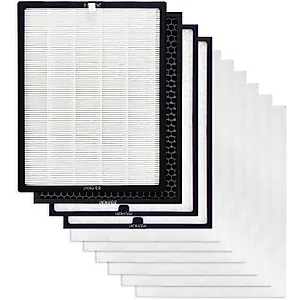 FilterTech Air Purifier Filter Compatible Replacement 1-Year Set for Coway APM-1010DH/APM-1011YH/AP-1011MH