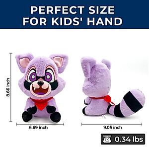 Adenzai Indigo Park Plush Toys - Rumbley The Raccoon | Rambly The Raccoon Plush, Rambly Plush Indigo Park, Stuffed Raccoon, Raccoon Pillow, Rocket Raccoon Plush