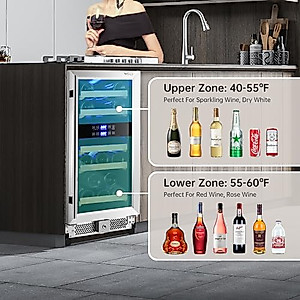 Weili 15 Inch Wine and Beverage Refrigerator