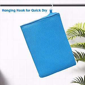 AEROiVi Shower Seat Cushion for Shower Chairs, Transfer Benches in Bathtub, Cushion for Sauna, 3D Mesh Pad with Hook, Slip-Resistant, Design for Elderly, Senior, Handicap & Disabled