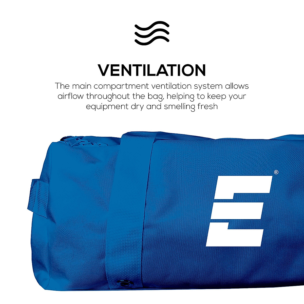 Epoch Training Team Bag - Large Duffle Bag with Shoe Compartment - Cardio Fitness Athletic Training Bag, Royal