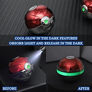 Cool Spere Fidget Spinners for Kids Adults, Magic Sphere Hand Finger Spinner Glow in The Dark, Metal Handheld Gadget Desk Toy Luminous Fingertip Gyro Goody Bag Fillers Idea Gift Prize Collection