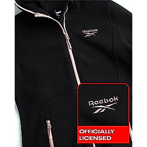 Reebok Women's Jacket - Polar Fleece Sweatshirt Jacket - Lightweight Coat for Women (S-XL), Size Medium, Black
