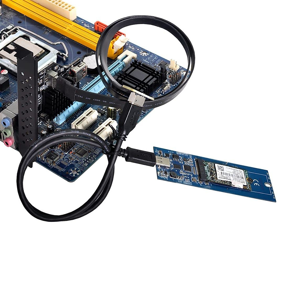 chenyang USB 3.2 Gen 2 USB 3.1 Type-E Front Panel Socket Motherboard Header Extension Cable 50cm