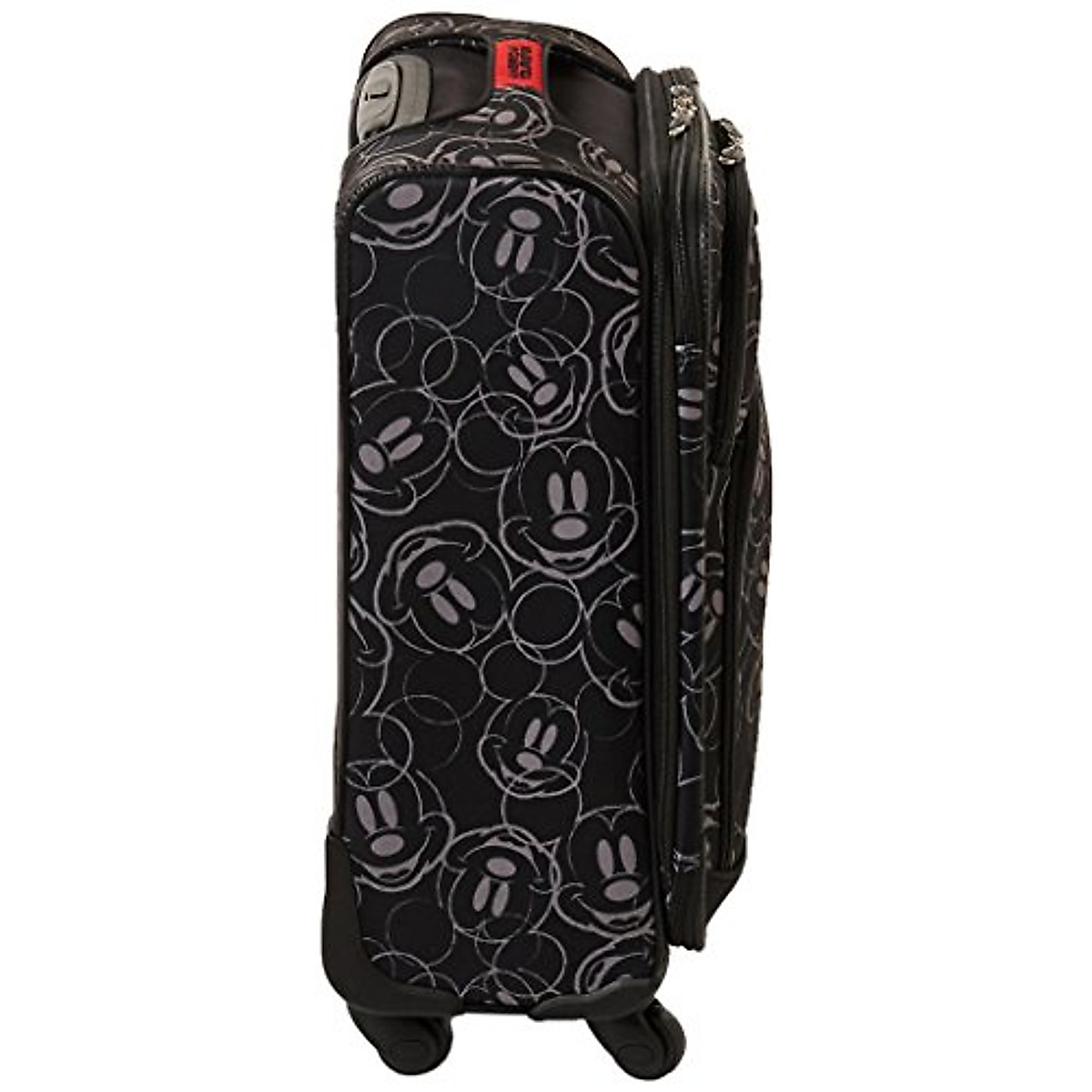 American Tourister Disney Softside Luggage with Spinner Wheels, Mickey Mouse Multi-Face, 21-Inch