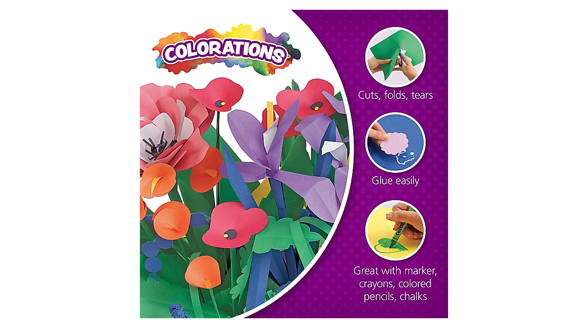 Colorations Sky Blue Construction Paper 200 Sheets for Arts & Crafts