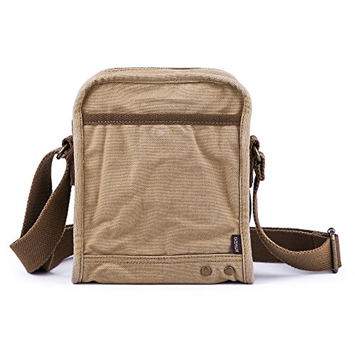 Gootium Small Canvas Cross Body Messenger Bag, Khaki