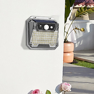 Aolyty Solar Motion Sensor Lights Outdoor, 3 Lighting Modes Solar Flood Light IP65 Waterproof Security Light 6500K Super Bright for Yard Patio Garage Garden Home 2 Pack