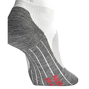 FALKE Men's RU4 Endurance Cool Short Running Socks, Quarter Cut, Medium Cushion, Breathable Quick Dry, Cooling, Nylon, White (White-Mix 2020), 10.5-11.5, 1 Pair