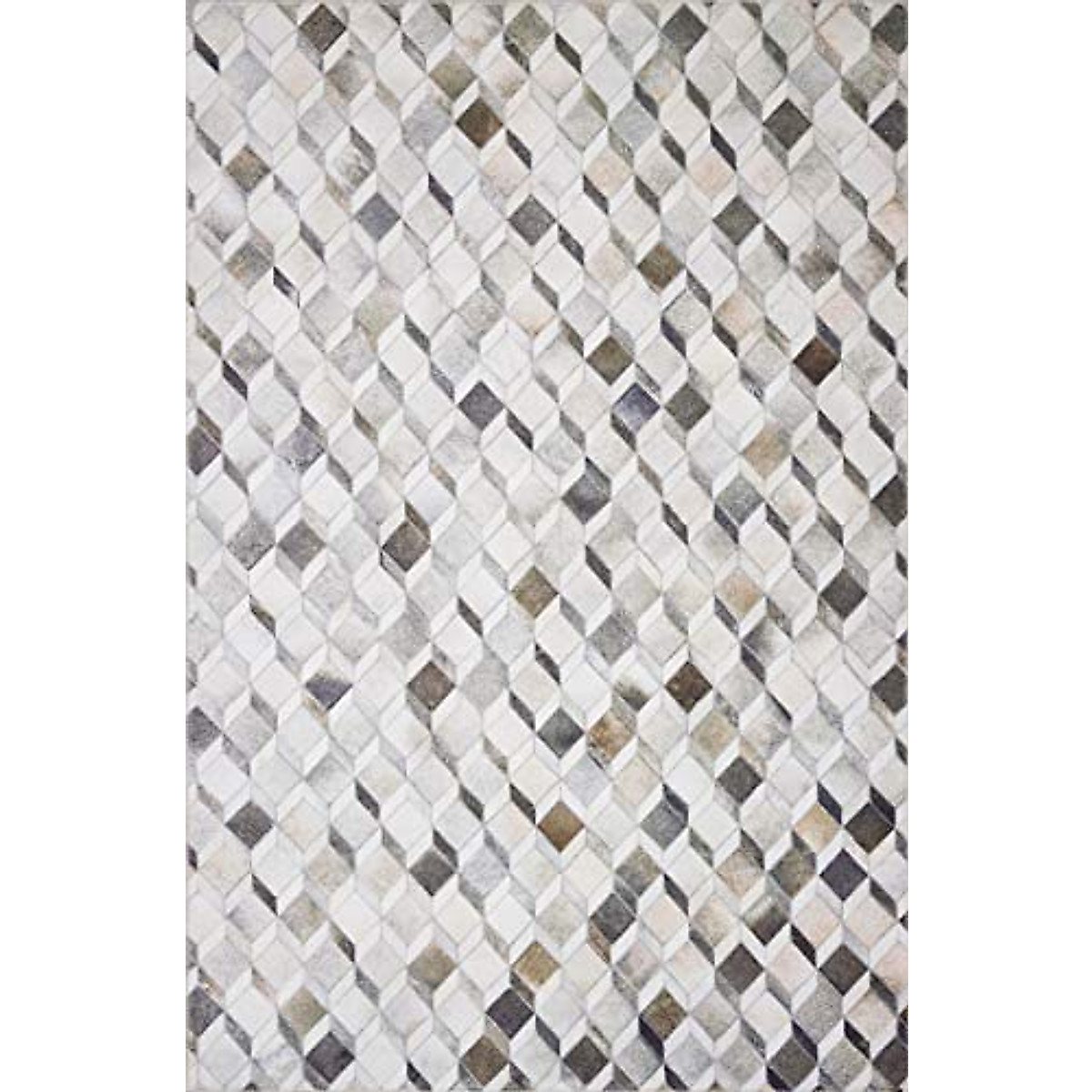 Loloi II Maddox Collection MAD-02 Grey/Mocha, Contemporary 7'-6" x 9'-6" Area Rug