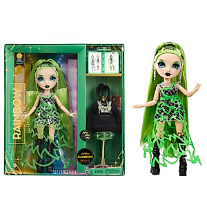 Rainbow High Fantastic Fashion Jade Hunter - Green 11” Fashion Doll and Playset with 2 Complete Doll Outfits, and Fashion Play Accessories, Great Gift for Kids 4-12 Years Old