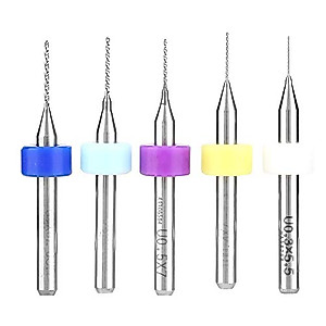 10Pcs/Set 0.3-1.2mm Print Circuit Board Drill Bits Carbide Micro Drill Bits Set PCB CNC Rotary Drilling Tool for Print Circuit Board Stone