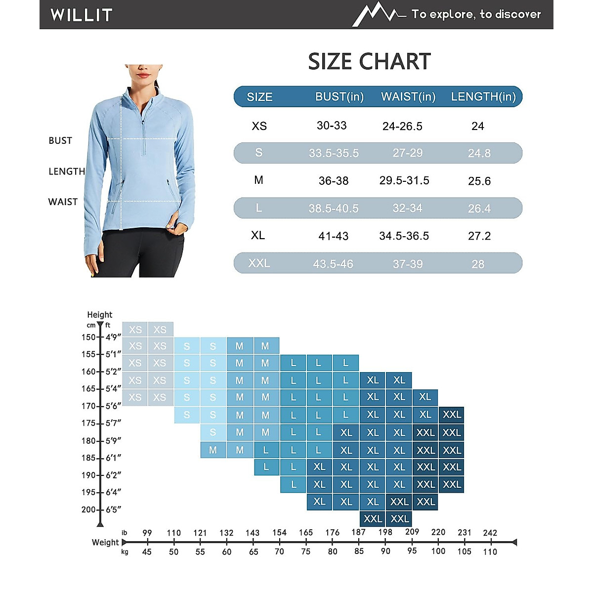 Willit Women's Fleece Running Jacket Pullover Thermal Equestrian Shirt Golf Shirt Long Sleeve Half Zip Exercise Winter Gear Black L