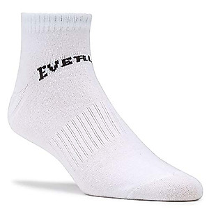Everlast Men's Training Socks, 3-Pack White 8-12