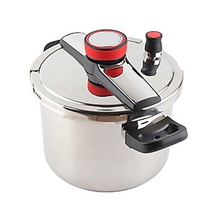 Large Pressure Cooker, Practical Multi Functional Stainless Steel Household Pressure Cooker for Kitchen (8L)