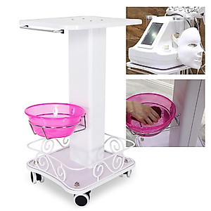 Beauty Salon Trolley Cart with Wheels and Large Storage Fence,Multil-Function Mobile Salon Spa Rolling Esthetician Cart Instrument Tray Hairdressing Service Cart Max Load 88lbs