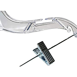 NAHANCO 414RC Plastic Coordinate Hanger, Heavy Duty, 14", Clear (Bulk Pack of 100)