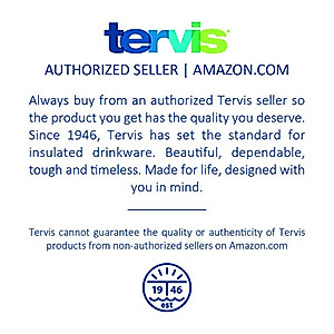 Tervis Clear & Colorful Lidded Made in USA Double Walled Insulated Tumbler Travel Cup Keeps Drinks Cold & Hot, 16oz Mug, Red Lid