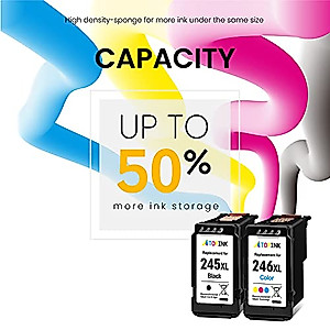 ATOPINK Remanufactured Ink Cartridge Replacement for Canon PG-245XL CL-246XL 245 246 XL 245XL 246XL (Black Color) Work with Pixma MG2522 MX492 TR4520 MX490 MG3022 MG2922 MG3320 MG2520 TR4527 Printer