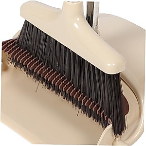 Cabilock 1 Set Broom Set Home Office Cleaning Brooms Household Broom Pan Kit Room Cleaning Broom Long Handle Cleaning Broom Dust Pan and Brush Tools Kitchen Accessories Pans Stainless Steel