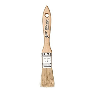 Ateco Pastry Brush, 1-Inch Wide Head with Natural White Boar Bristles, Stainless Steel Ferrule & Wood Handle