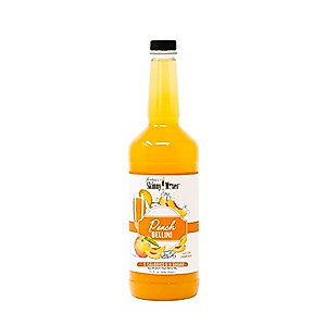 Jordan's Skinny Mixes Sugar Free Peach Bellini Mix, Flavored Cocktail Mixer for Drinks, Peach Drink Flavoring for Cocktails & Mocktails, Low Calorie, Gluten Free, Keto Friendly, 32 Fl Oz, 1 Pack