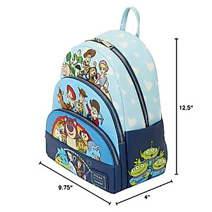 Loungefly Pixar Toy Story Movie Collab Triple Pocket Mini Backpack