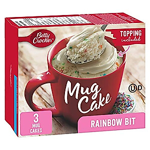 Betty Crocker Mug Cake Rainbow Vanilla Frosting, 294g {Imported from Canada}