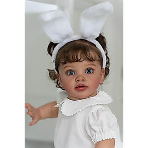 Angelbaby Reborn Reaistic Baby Dolls Sweet 26 inch Real Life Reborn Toddler Girls Soft Newborn Baby Doll Alive Silicone Handmade Bebe Reborns for Boy Girl Toys