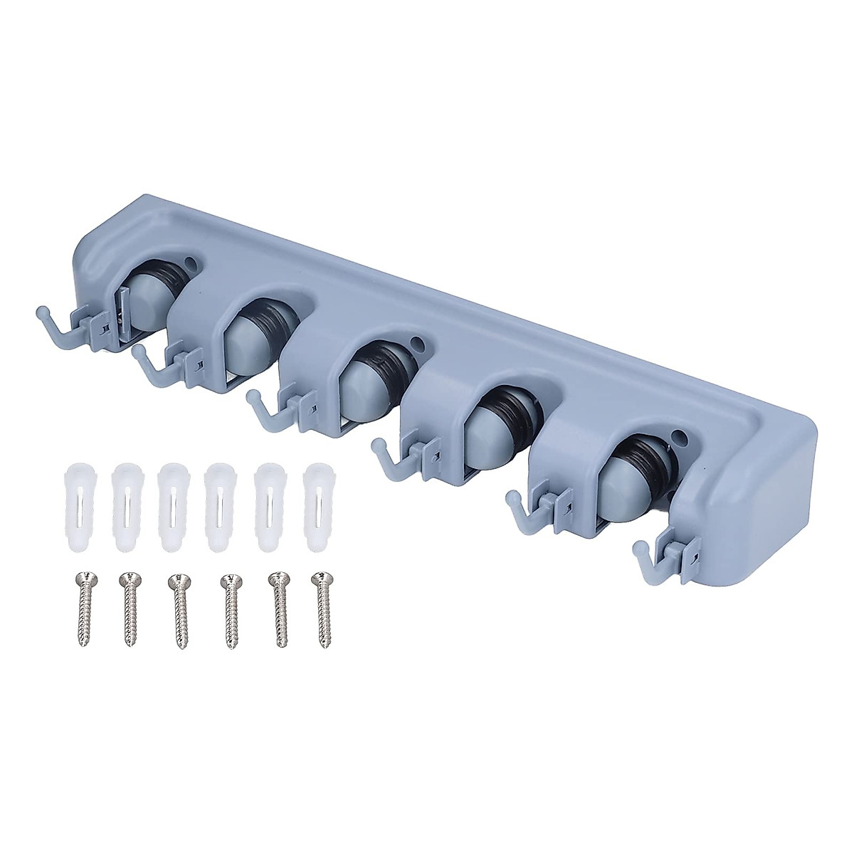 FOTABPYTI Broom Holder, Easy to Install Wall Mounted Multifunctional Broom Shelf for Garage (Type A)