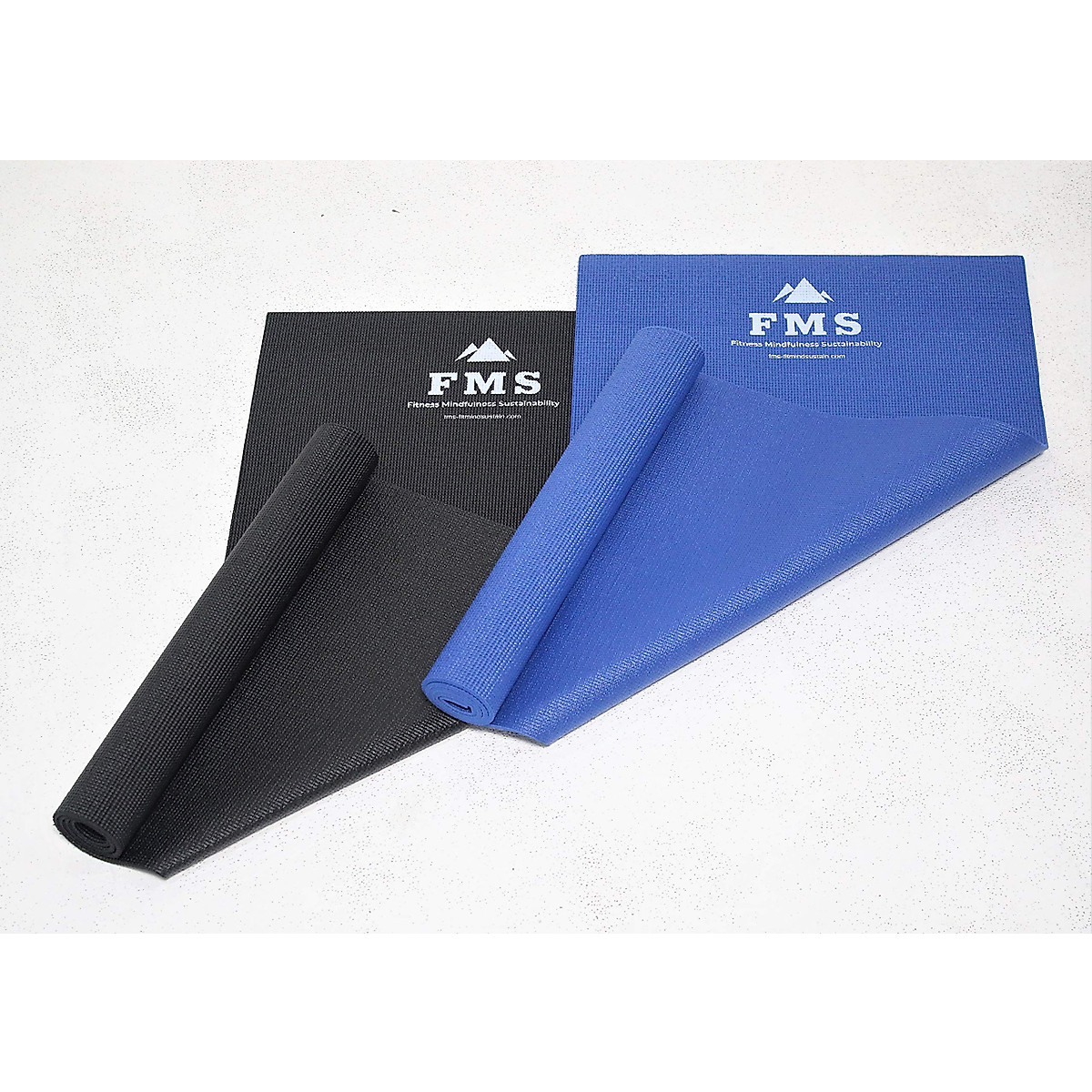 FIMISU™ Yoga & Exercise Mat • 6mm Thick • Slip Resistant (Blue)