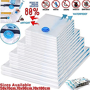 DOITOOL 1PCS Vacuum Storage Bag, Space Saving Clothes Storage Bag, New Simple Style Sealed Storage Bag, Compress Bag for Clothing, Duvets, Pillows, Bedding, Curtains, Travelling (60x80cm)