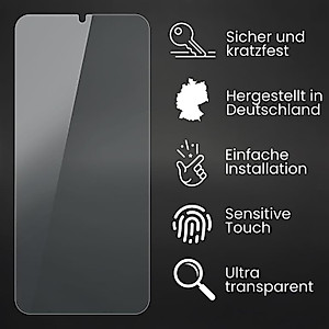 Bruni Screen Protector compatible with Samsung Galaxy A04 2022 Protector Film, crystal clear Protective Film (2X)