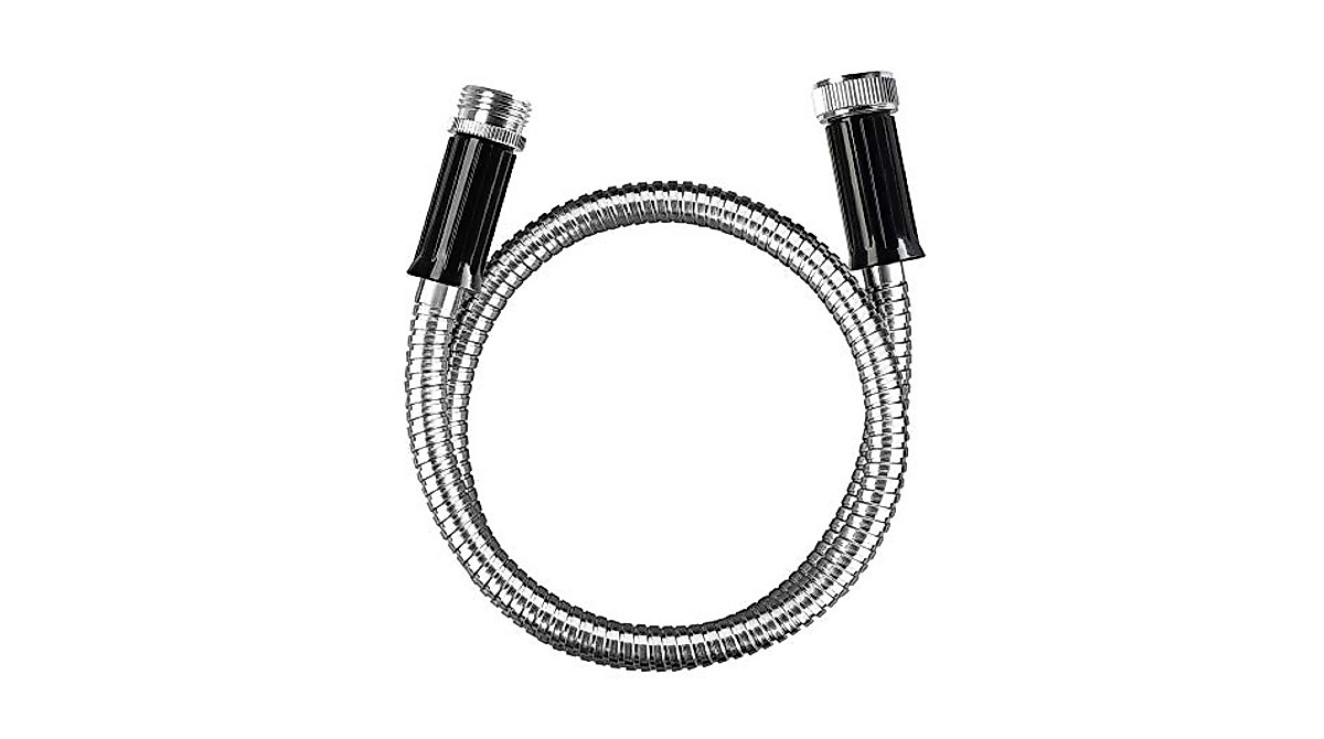 BEAULIFE 3ft Metal Garden Hose: Durable & Safe Water Flow