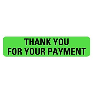 LabelValue THANK You for YOUR PAYMENT Medical Labels LV-MRL24