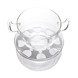 NUOBESTY 1 Set Chocolate Candies Metal Cheese Melting Pan Fondue Chocolate Stainless Steel Cooking Utensils Steel Double Boiler Chocolate Melting Pot Mini Chocolates Glass Milk Powder Can