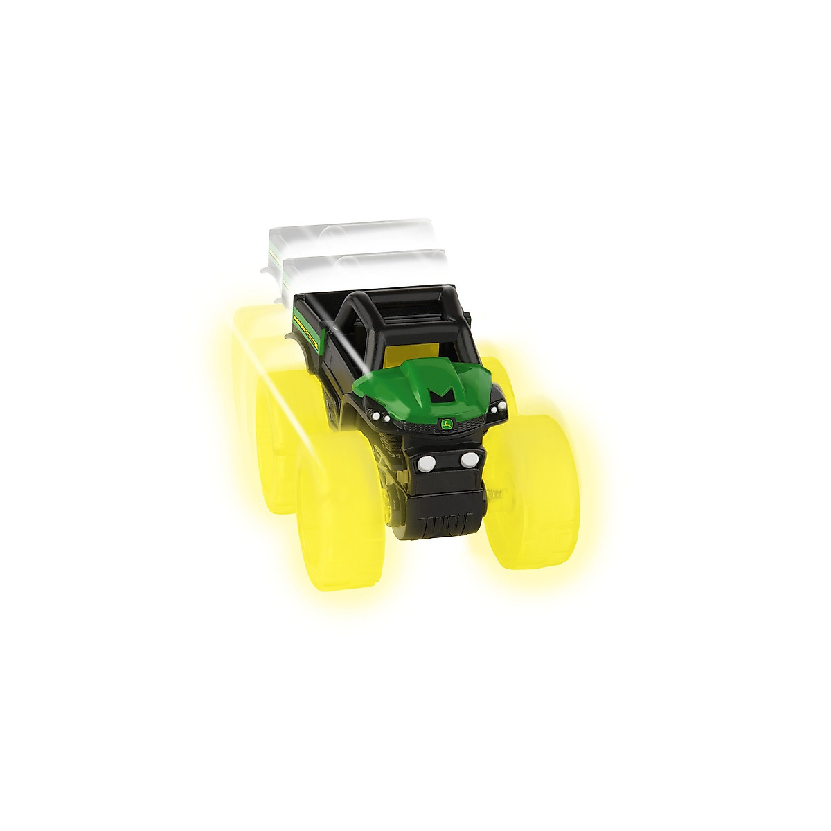 John Deere Monster Treads Lightning Wheels Mini Vehicle - Includes 1 Miniature Monster Truck Toy - Gator or Tractor Toy (Vehicle May Vary) - John Deere Toys