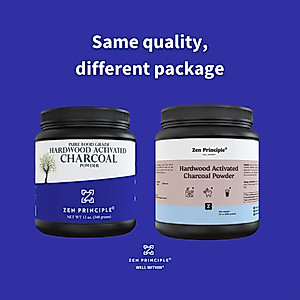 Activated Charcoal Powder only from USA Hardwood Trees. All Natural. Whitens Teeth, Rejuvenates Skin and Hair, Supports Better Digestion. Free Scoop Included. 12 oz.