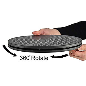 HOME-X 10” Heavy-Duty Turntable, Kitchen Cabinet Organizer, Rotating Platform, Lazy Susan, Rotating Swivel Turntable-88 lbs Capacity