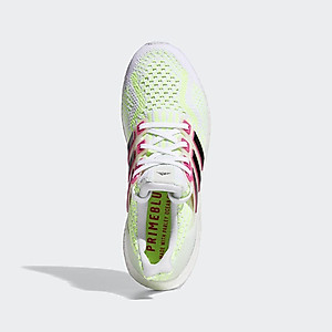 adidas Women's Ultraboost DNA, White, Black, Signal Green, 9