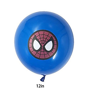 20PCS spider balloon, classic superhero spider design, suitable for boys and girls birthday party decoration, spider theme party supplies.