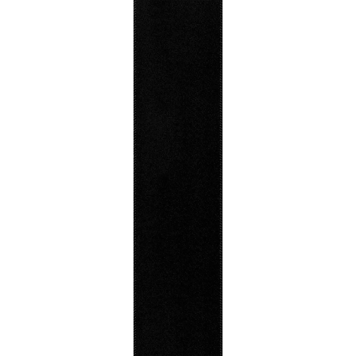 C.R. Gibson 072080 1.5" Wide Single Face Satin Ribbon, Black, 4 Yds