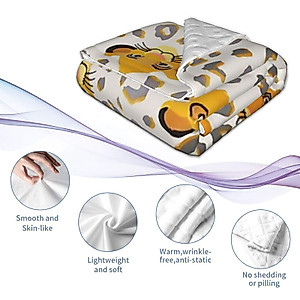 Baby Blanket for Boys Girls Gift-Lion Christmas King Leopard Toddler Blanket Nursery Blanket Nap Blanket for Stroller Outdoor Decor-Super Soft and Warm Crib Blanket for All Seasons Gift 30 X 40 Inch