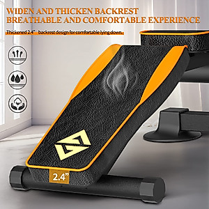 Z ZHICHI Adjustable Weight Bench multi-function Workout Bench for Home Gym,Foldable Incline Decline Benches for Full Body Workout 660LBS