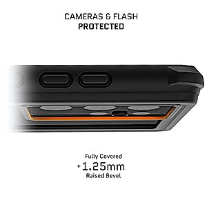 Ghostek NAUTICAL S22 Ultra Case Waterproof with Screen Camera Protector, Belt Clip Holster Heavy Duty Protective Full Body Phone Covers Designed for 2022 Samsung Galaxy S22 Ultra 5G (6.8 inch) (Black)