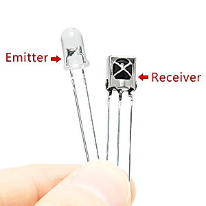 Gikfun Infrared Diode Led IR Emission and Receiver for Arduino (Pack of 10 Pairs) EK8460