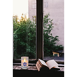 Ner Mitzvah Electric Yahrzeit Candle - LED Votive Candles - Flameless Memorial Candle