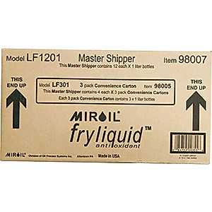 Miroil FryLiquid, 12 x 1 Litre Bottles, Fry Oil Filter Aid, Reduce Oil Costs, BULK Saver Pack, Antioxidant for Fry Oil, Prevent Oil Breakdown, LF1201, 12 x 1 litre (12)