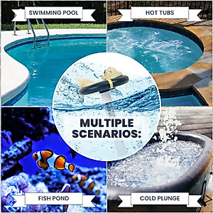 Generic Floating Pool Temperature Thermometer | Easy Read Water Temperature Outdoor & Indoor | Adorable Polar Bear Shape Design Water Thermometer for Swimming Pools Hot Tubs & Spas