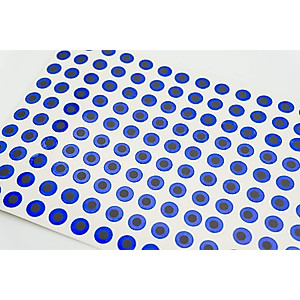 Fishing Lure Eye 2D Flat Eye Fishing Eyes 2D Holographic Lure Eyes Making Fly Tying Fake Fish Eyes DIY Lifelike Realistic Artificial Holographic Fake Eyes 2D Blue 2MM-330 PCS